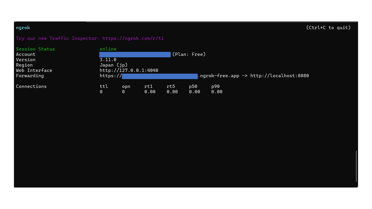 ngrok installマニュアル